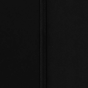 Deconovo 100% Blackout Curtains Solid Room Darkening Thermal Insulated Grommet Window Black Curtain Living Room, 42x63 Inch,1 Panel