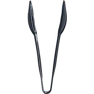 Carlisle FoodService Products 460603 Carly Salad Tong, 6" Salad Tong, Black, 3 Pack