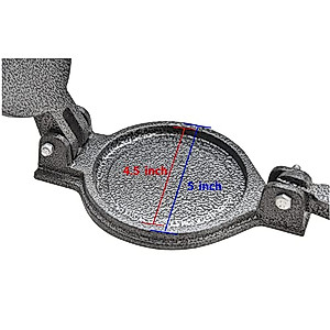 ARC Gordita Press 5 inch, Gordita Maker, Heavy Duty Tortillera, Cast Iron Tortilla Maker, Pataconera, Flour Tortilla Press, Chapati Maker, Taco Maker, Taco Press, Puri Press