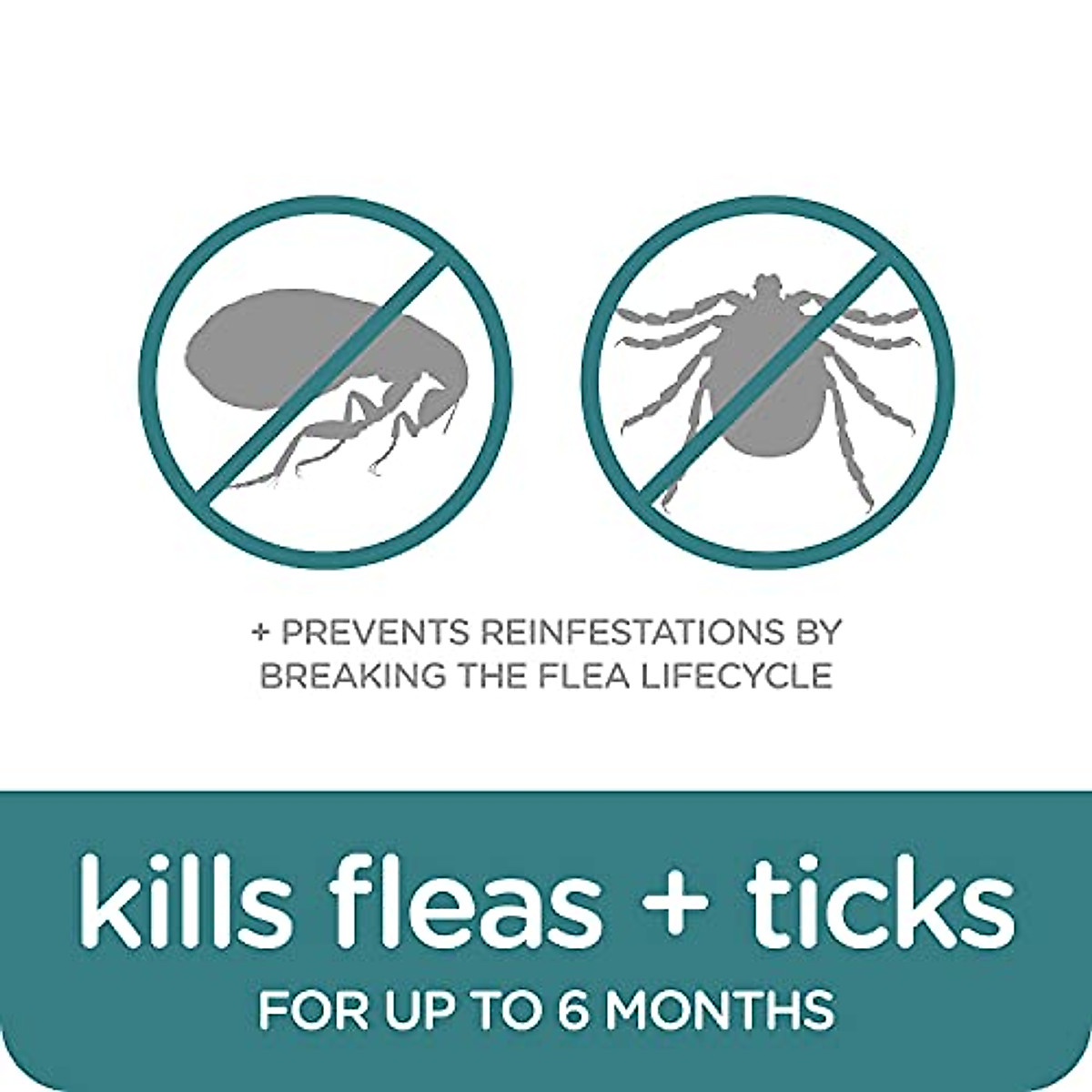 Sergeant's Guardian Pro Flea & Tick Collar for Dogs, Kills Fleas & Ticks, Long Lasting Protection for 6 Months, Fresh Scent, One Size Fits All, 1 Collar