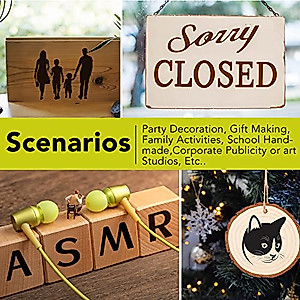 FUMILE Wood Burning Pen Set, 12PCS with 6PCS Scorch Pen Marker and Equipped with 6PCS Replacement Cores for DIY Wood Painting,Suitable for Artists and Beginners in DIY Wood Projects.