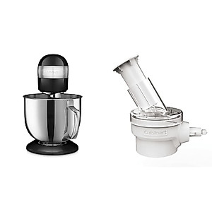 Cuisinart SM-50BK 5.5 Quart Stand Mixer, Manual, Onyx Black & SPI-50 Spiralizer, White