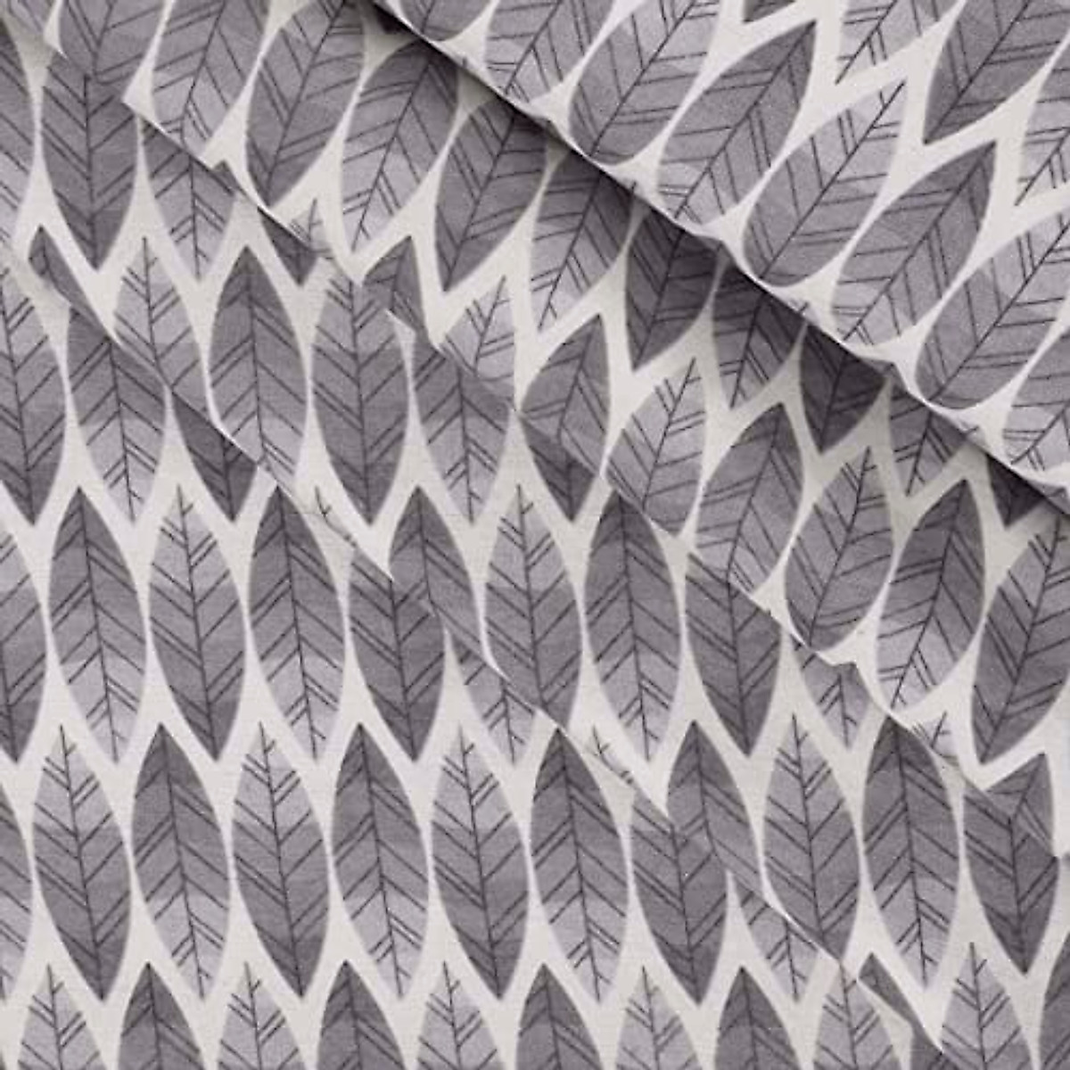 Mook Fabrics Flannel Feathered, Frost Grey, 15 Yard Bolt