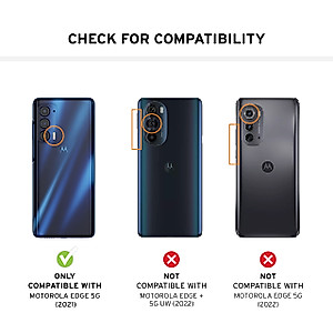 URBAN ARMOR GEAR UAG Made for Motorola Moto Edge 2021 Case (USA & CA Models Only) 6.8" Scout Rugged Sleek Shockproof Lightweight Antimicrobial Military Drop Tested Protective Cover, Black