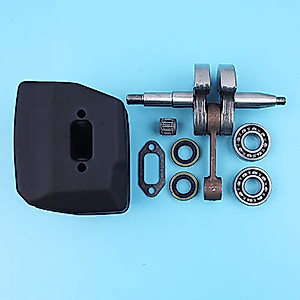 Laliva tools - Crankshaft Crank Bearings Muffler Exhaust Gasket Oil Seals Needle Kit For HUSQVARNA 268 272XP 272K 61 66 266 Chainsaw Repl. Part