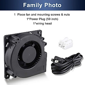 Wathai EC 120mm x 32mm Duall Ball High Airflow Centrifugal Blower Fan AC 110V 115V 120V 220V 240V