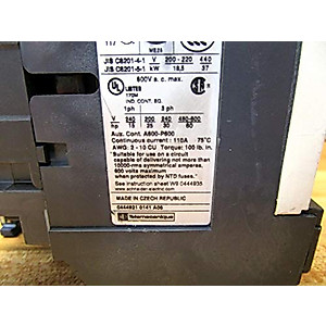 Schneider Electric LC1D80 LX1 D6 F7 Contactor LC1D80LX1D6F7