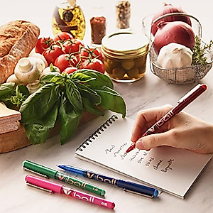 PILOT V-Ball 0.5 Liquid Ink Rollerball Pen Wallet of 3 - Assorted Colours