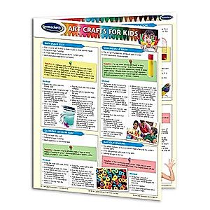 Home-Schooling Guides 4 Chart Bundle - Pre-K to Grade 2 - Laminated Charts on Early Math, Early Spell, Arts and Craft, Color and Shapes Quick Reference Guides by Permacharts