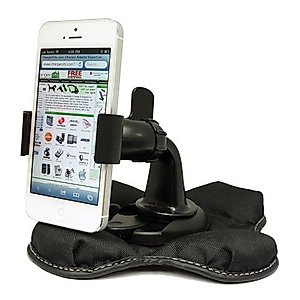 ChargerCity "Claw-X Nonslip Smartphone Beanbag Friction Dashboard Mount for Galaxy S21 S22 S23 i Phone 14 13 12 11 Pro MAX OnePlue Google Pixel (All Smartphones up to 4 inch Wide)