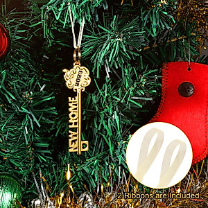 New Home Christmas Ornaments 2023, House Warming Gifts New Home, Our First Christmas Ornaments, Home Keepsake Christmas Tree Hanging Decoration for New Homeowners Gift
