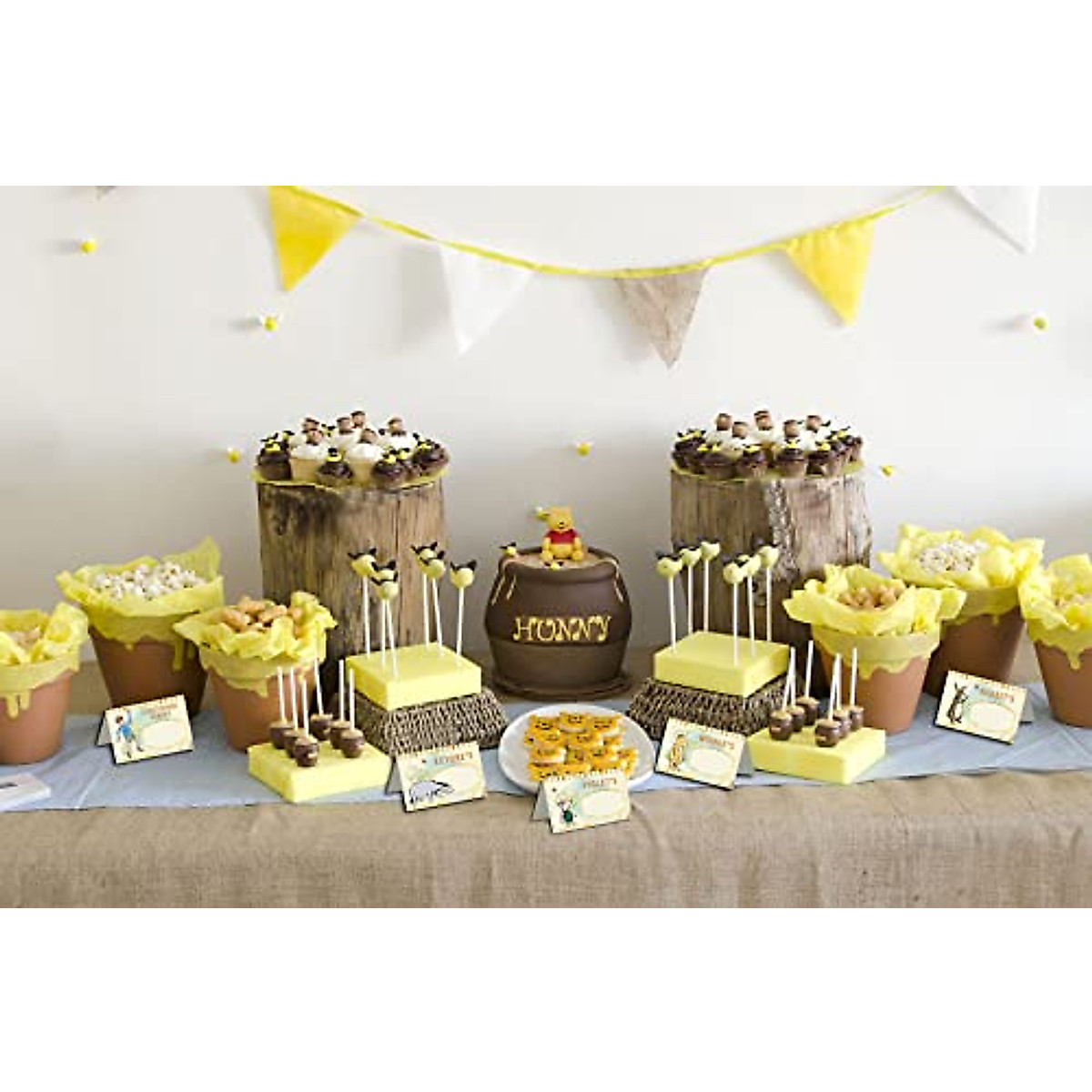 Classic Winnie Food Labels Food Signs 12 Pcs The Pooh Food Decor For Baby Shower Perfect Pooh Bear Birthday Party Favors Centerpieces For Tables