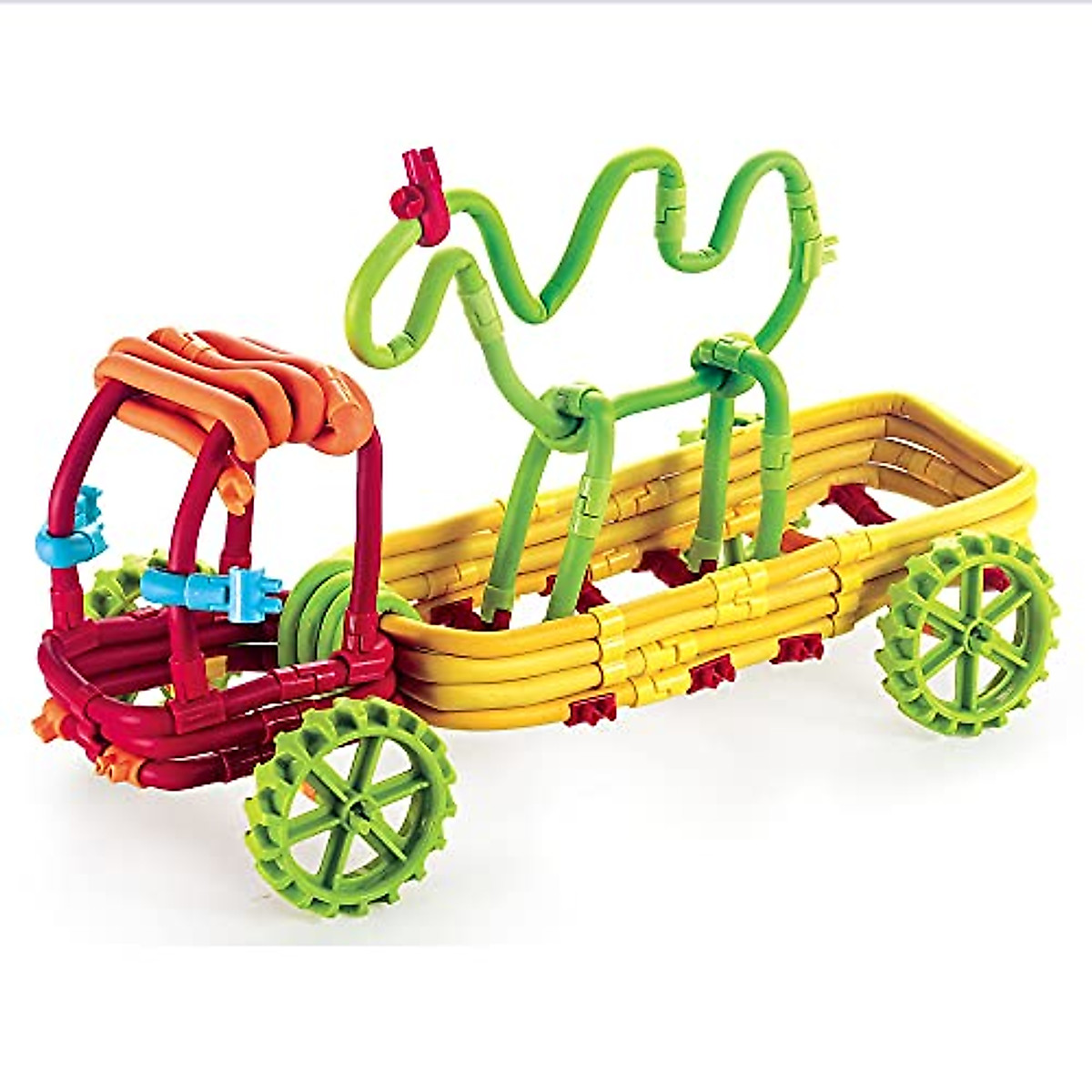 spaghetteez Craft kit for Kids from 4 Years, Sensory Toys for Boys and Girls, Ideal as a Gift, Flexible Construction Toys for Arts and Crafts in a Set of 100 Pieces