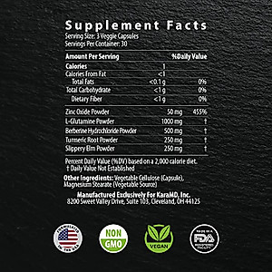 KaraMD Vital Restore | Natural Leaky Gut & Digestive Health Supplement | Repair Leaky Gut | Total Restore of Healthy Enzymes, Energy & Gut Lining | Non-GMO, Gluten Free & Vegan Friendly (30 Servings)