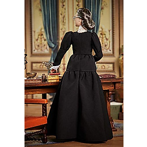 Barbie Inspiring Women Series Susan B. Anthony Collectible Doll, Approx. 12-in, Wearing Black Dress and Cameo Brooch, with Doll Stand and Certificate of Authenticity