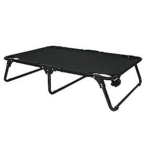 M JJYPET Elevated Cooling Dog Cot Pet Bed with Breathable Mesh,Folding Dog Bed No Assembly, Indoor/Outdoor, Pet Hammock Bed,Raised Dog Cots Beds Multiple Sizes for Small Meduim Large Dogs