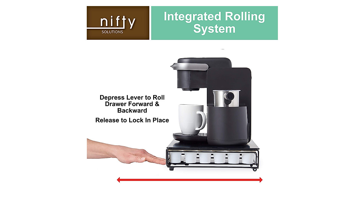 Nifty Coffee Pod Drawer - Organize 36 K-Cups with Ease