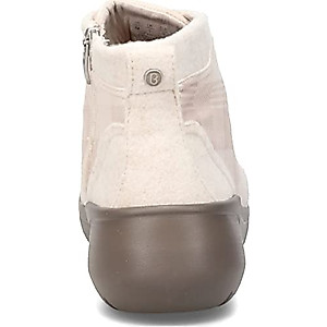 BZees Womens Kick Back Ankle Boot Taupe Plaid 8.5 M