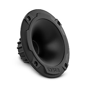 DS18 PRO-HT1 Twist on Slim Profile Exit Horn ABS/PC Plastic Waveguide for Drivers with 1" Throat, 1.77" Depth, 4.5" Diameter - Short Exit Horn Wave Guide for Compression Drivers
