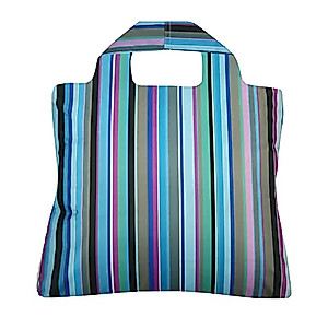 Envirosax Reusable Bag Polyester Shopping Grocery Bags Set of 5 Delightful Stripe Designs Water Resistant
