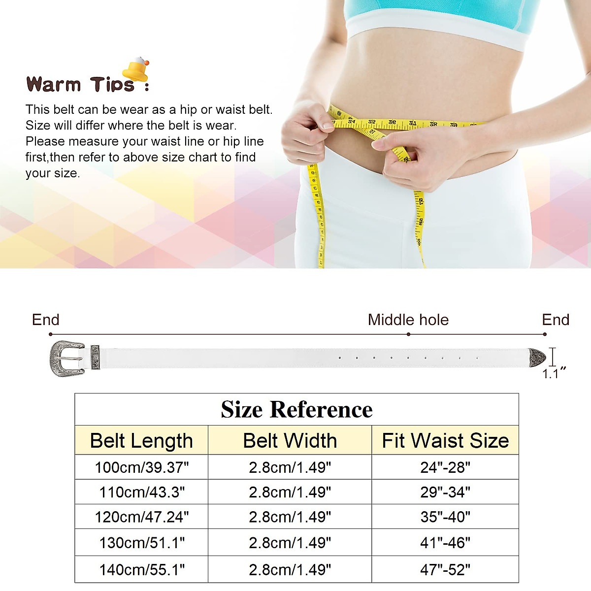 SUOSDEY 2Pack Women's Leather Belts for Jeans Dresses Belt with Vintage Metal Buckle Belt for Women