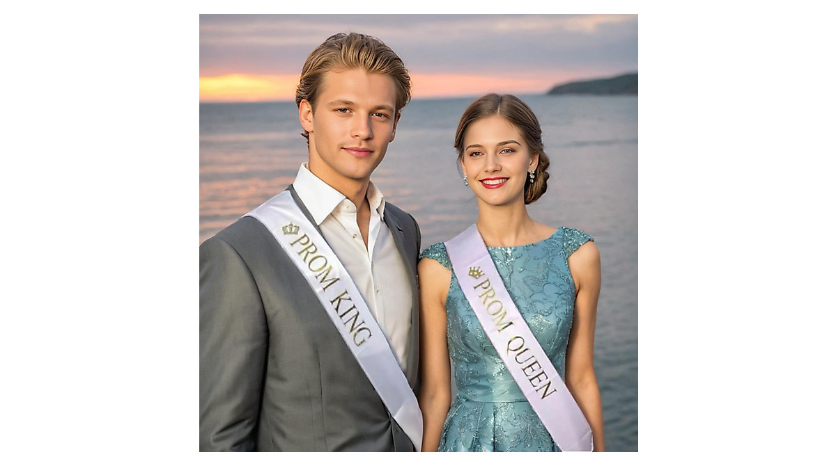 Elegant Prom Night Set - King & Queen Sashes
