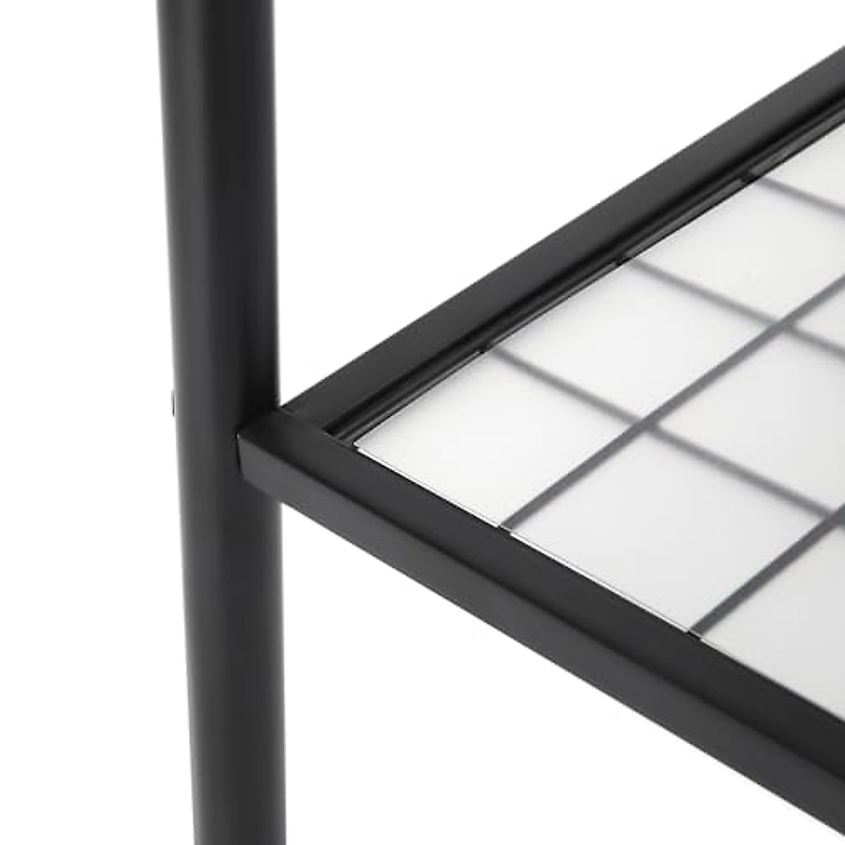 SONGMICS Clothes Rack, Clothing Rack, Garment Rack with Steel Frame, with Hanging Rail and Shelf, 13.2 x 36.4 x 60.2 Inches, for Bedroom, Dressing Room, Laundry Room, Ink Black UHSR23BKV1