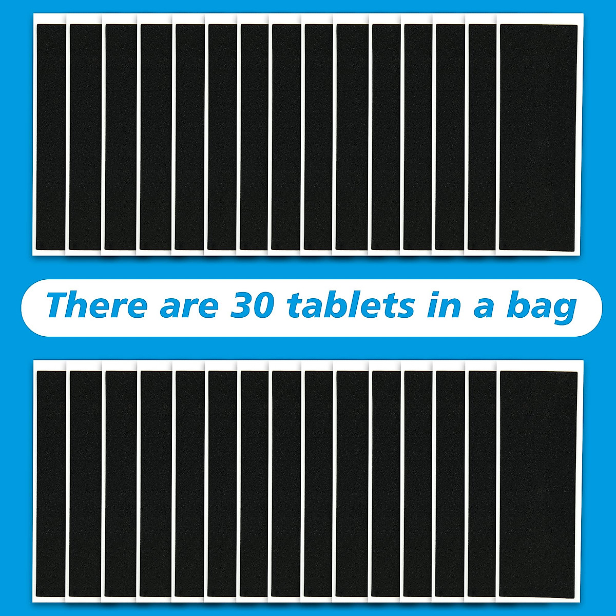 Haisalin 30Pcs Fingerboard Foam Grip Tape, 38mmX110mm Fingerboard Grip Tape,Foam Grip Tape for Fingerboards(30)