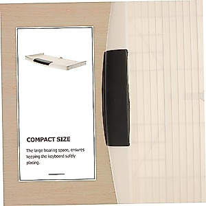 MAGICLULU 1 PC Keyboard Tray Desk Tray Adjustable Stand Computer Mouse Slide- Out Keyboard Stand Desk Mount Office Keyboard Tray Adjustable Keyboard Holder Keyboard Rack Drawer-Design Tray