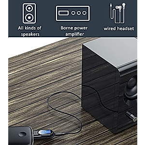 Bluetooth 5.0 Transmitter Receiver,Bluetooth Transmitter for TV,TWIEVO Bluetooth Adapter LCD Display 3-in-1 3.5MM AUX Jack Stereo USB Adapter Wireless Dongle for PC TV Car，Bluetooth tv Transmitter