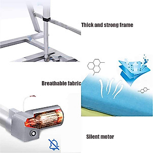 ANYURAN Healthcare Medical Pillow Lifter, Adjustable Comfort Lifting Seats with Electric Pump System and Mattress Pad Cover Fits Standard Hospital Bed