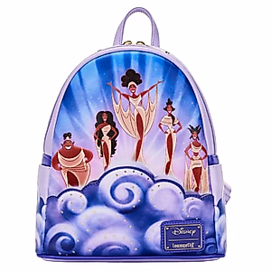 Loungefly Disney Hercules Muses Clouds Womens Double Strap Shoulder Bag Purse