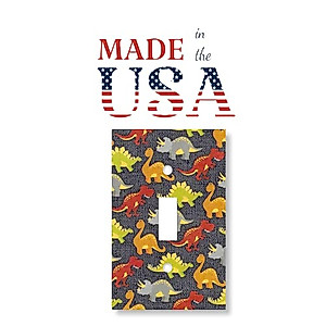 Kids Kids Dinosaur Decorative Light Switch Cover Wall Plate Blue Red Green Jurassic Rutherford Room