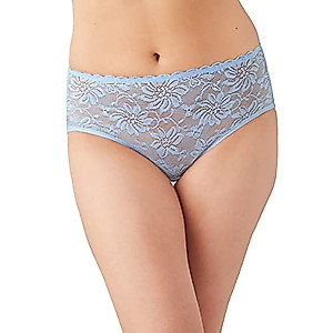 Wacoal Women's Soft Sense Lace Hipster, Kentucky Blue, X-Large