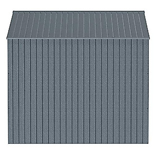 Arrow Shed Elite 10' x 8' Outdoor Lockable Steel Storage Shed Building, Anthracite