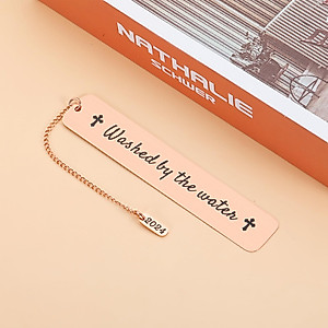 Baptism Gifts for Girls Boys, Baby Showe Gifts, First Communion Gifts for Goddaughter Godson Baby Teen Adult Boys Girls, Catholic Religious Bookmarks Gifts Serenity Prayer Bookmark