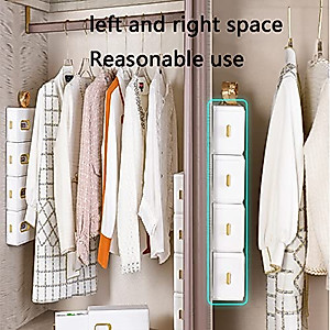 ACGrade Underwear Organizer,Wardrobe Wall Mounted Sock and Underwear Organizer,Closet Organizers,Underwear Organizer for Women(4pcs),38*8*12cm