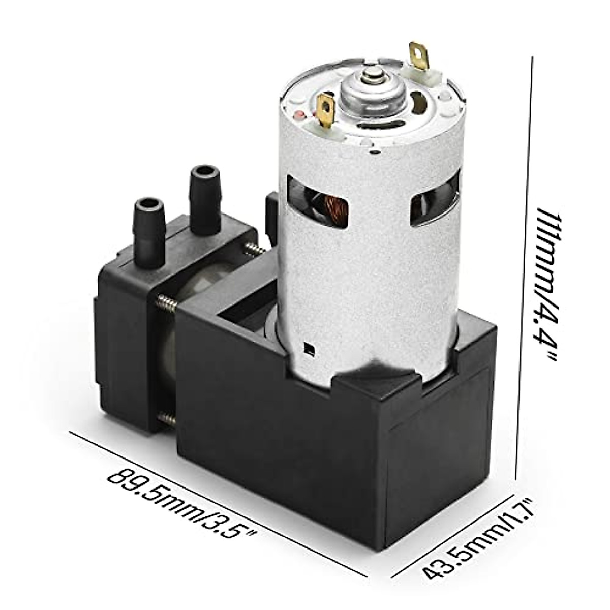 Genmitsu Mini Electrical Vacuum Pump Air Compressor DC24V 42W 85kPa 40L/min, Perfect for Genmitsu CNC Aluminum 3018 Vacuum Table