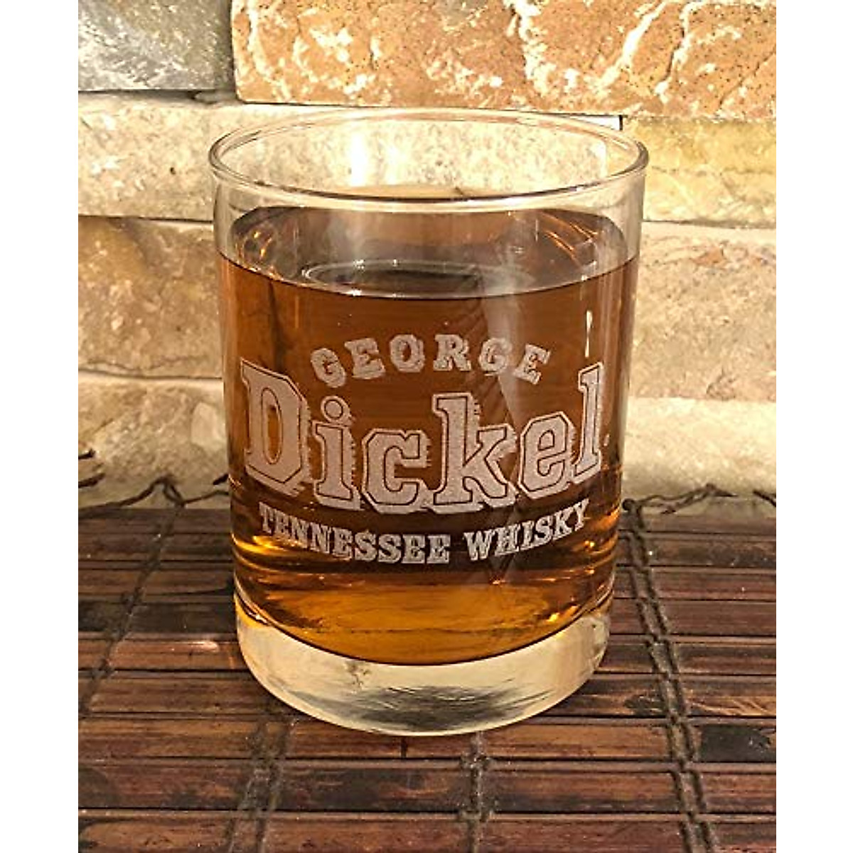 Strollerscape GEORGE DICKEL Collectible Whiskey Glass 8 Oz_AB
