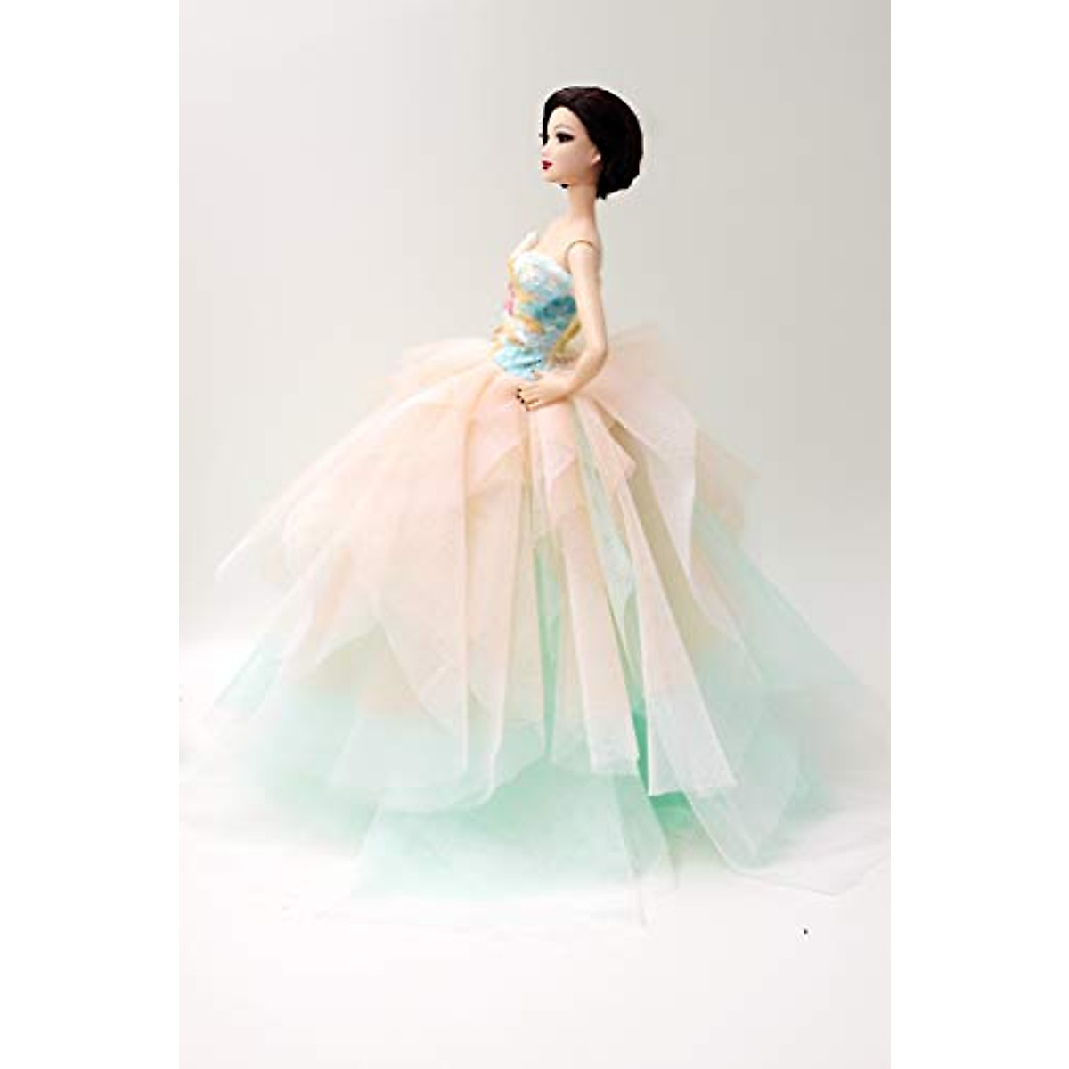 Cora Gu [Handmade Dress Fit for 12" Doll] Handmade Melon Gown/ Wedding Dress Fit for 12" Fashion Doll(Dolls' not Included)