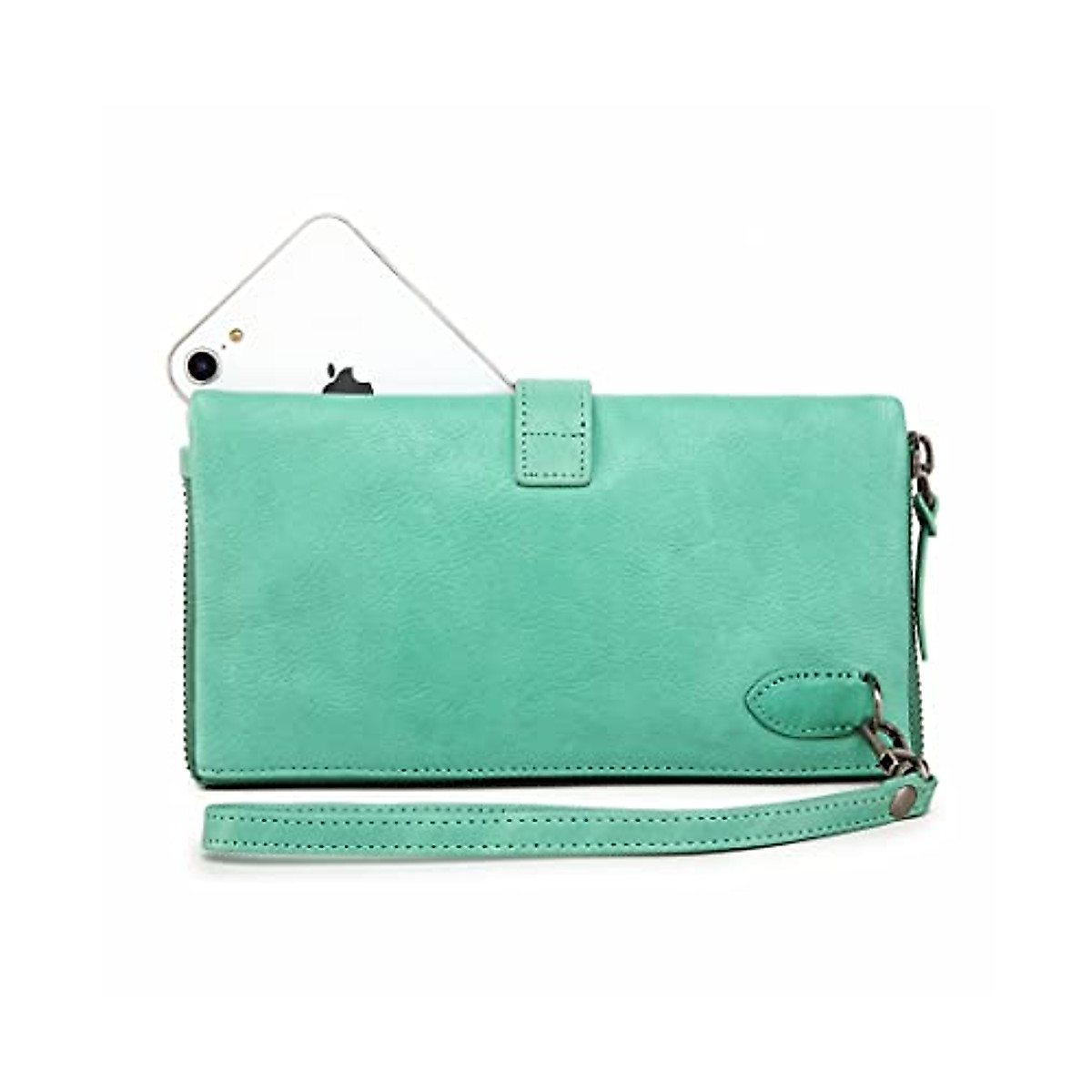 OLD TREND Leather Clutch Savanna Wallet (Aqua)