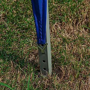 EZ POP UP Wedding Party Tent 10'x10' Folding Gazebo Beach Canopy W/Carry Bag 210D Oxford Fabric (Dark Blue)