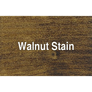 Sawdust City Solid Wood Small Bookcase (Walnut Stain)