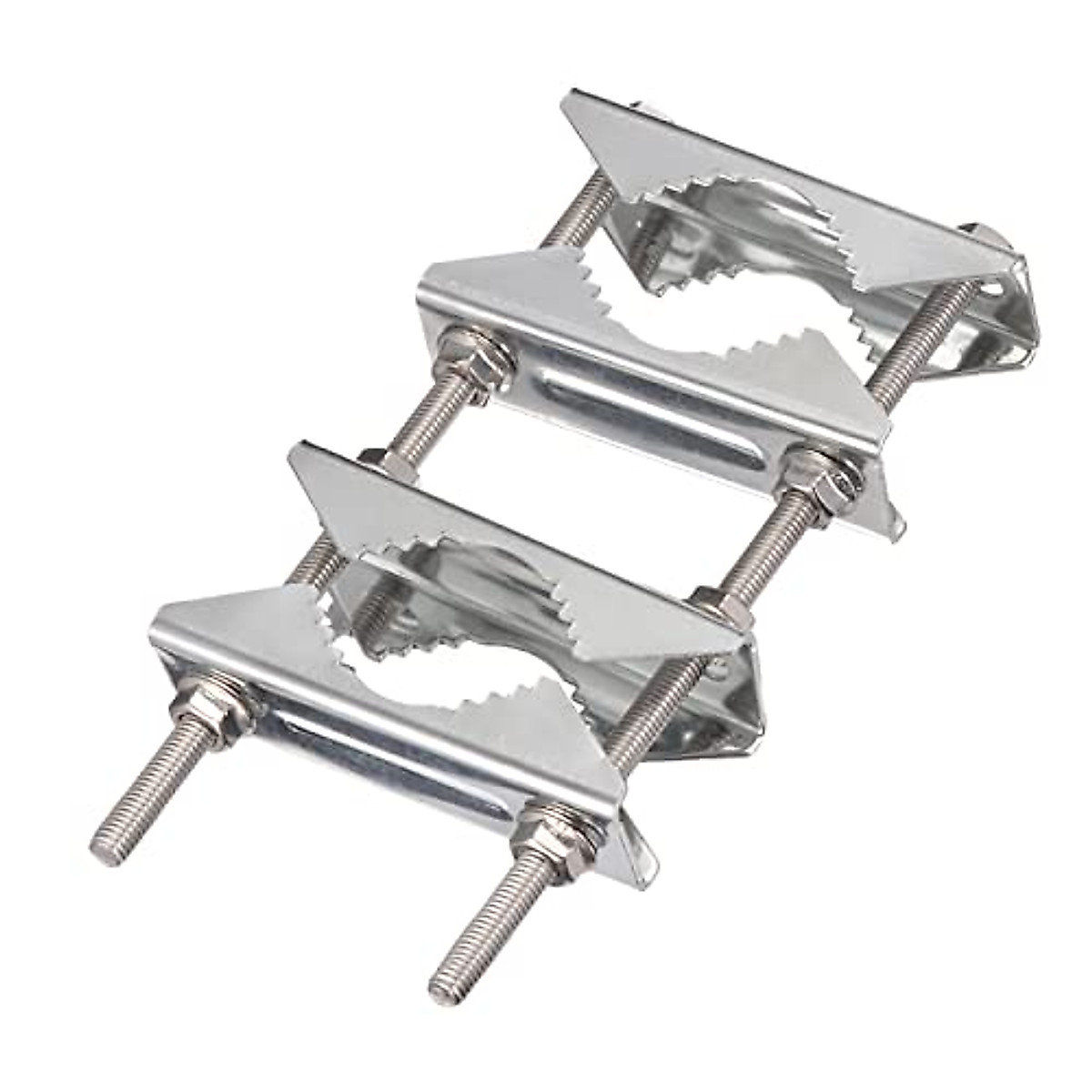 BINGFU Outdoor Antenna Mast Clamp - Durable V Jaw Bracket