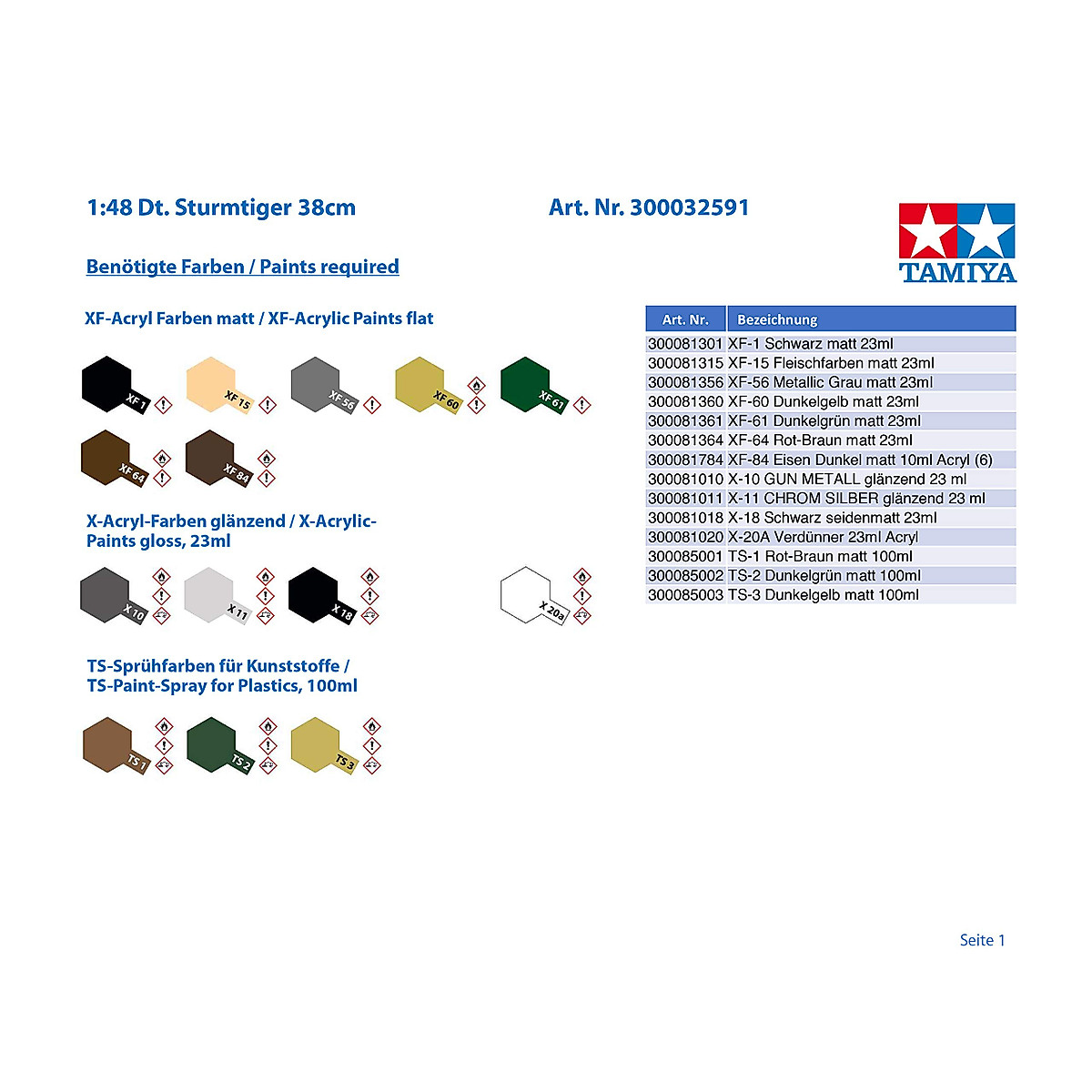 Tamiya Sturmtiger Hobby Model Kit