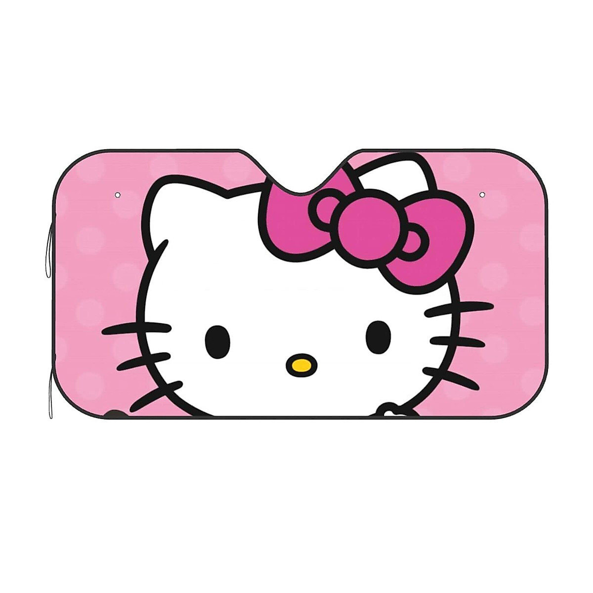 Wasinle Cartoon Car Windshield Sunshade Blocks Sun Visor Protector Foldable Sun Shield Keep Your Vehicle Cool, Fits Windshields of Most Sizes（Small 51 x 27.5 in） Black 6