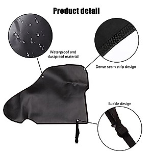 Caravan Hitch Cover, Universal Waterproof Tongue Jack Cover car Hitch Connector Cover, Jack Camper Accessories Exterior dust Cover, PVC Trailer Hitch Cover for Campers, caravans and Trailers
