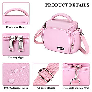 G-raphy Camera Case Bag DSLR SLR Bag by G-raphy for Canon, Nikon, Sony,Panasonic, Olympus and etc (Pink)