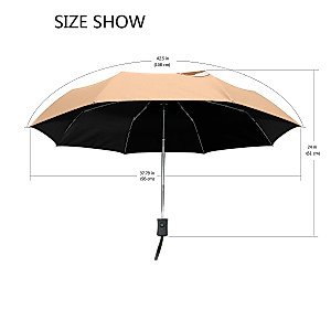 My Daily Jack Russell Terrier Dog Travel Auto Open/Close Umbrella with Anti-UV Windproof Lightweight