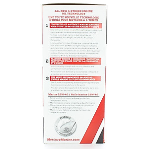 OEM Mercury Marine 4-Stroke 25/30HP EFI Outboard Oil Change Kit 8M0081915